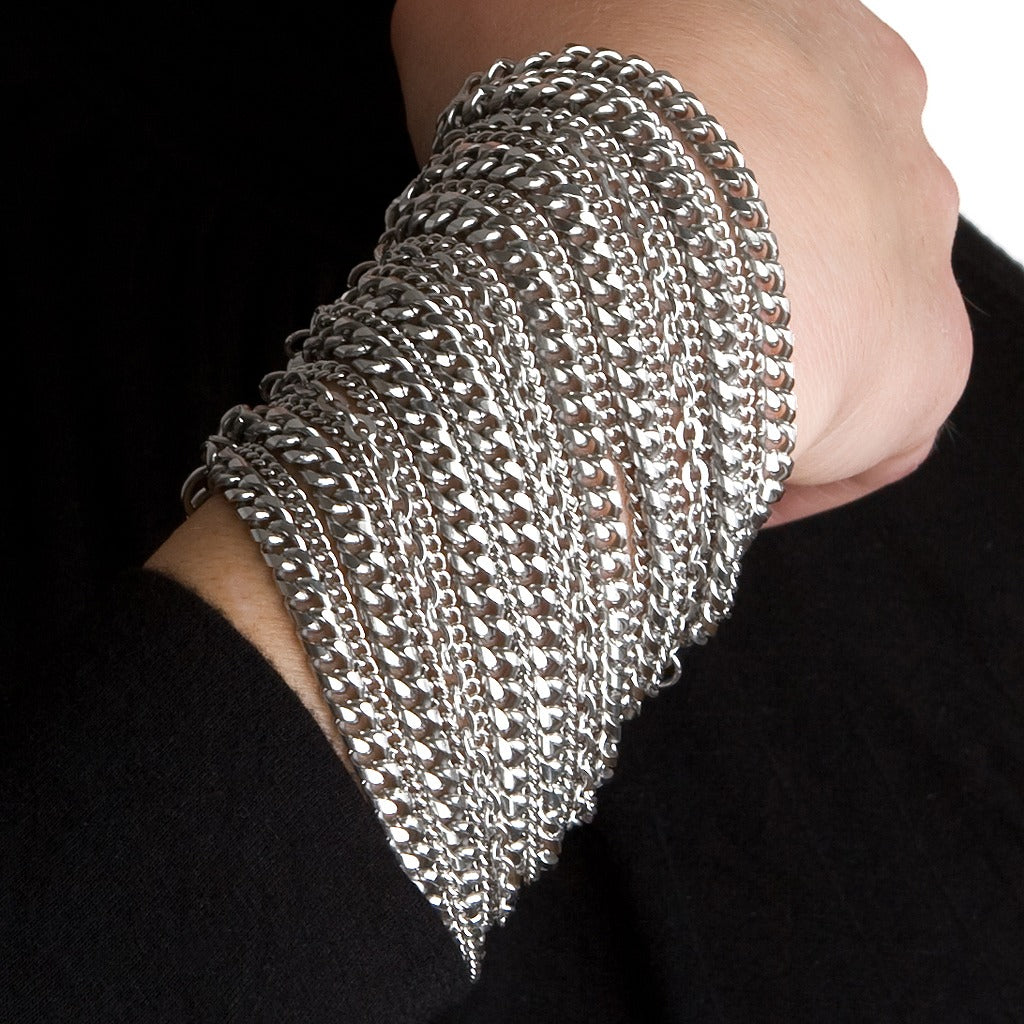 METAL 8-Row Multi-Chain Bracelet – Rapt In Maille